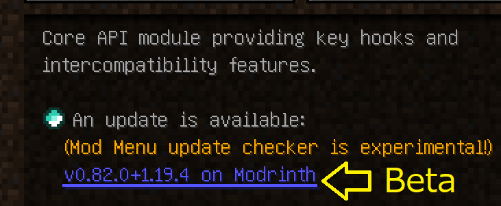 Update Checker Prompts To Update To Beta And Alpha Versions · Issue 604 · Terraformersmc