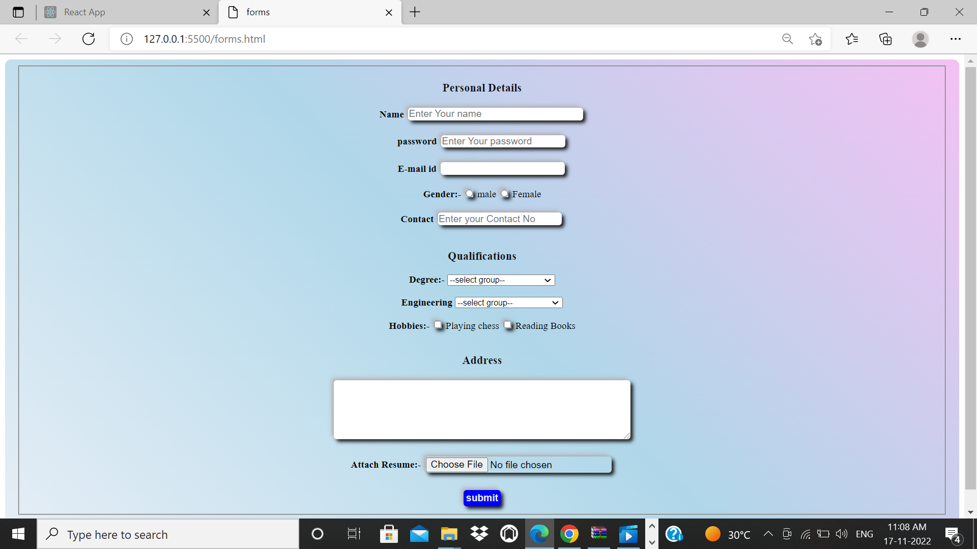 GitHub - sonamgawas/Form.github.io