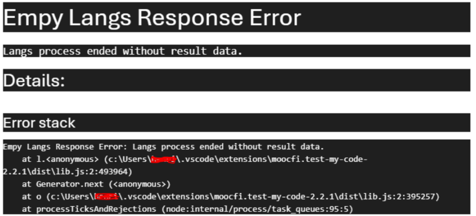 Empty Langs Response Error · Issue #693 · rage/tmc-vscode · GitHub