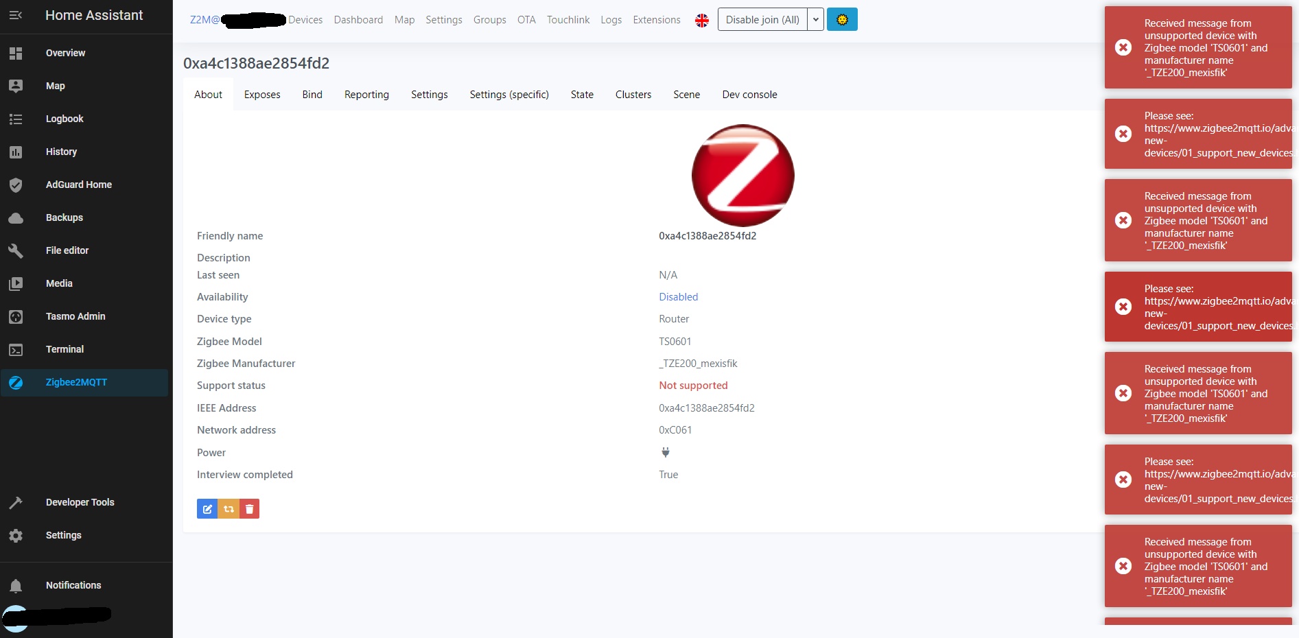 Smart Zigbee 4 Gang Switch support problem · Koenkk zigbee2mqtt · Discussion #17162 · GitHub