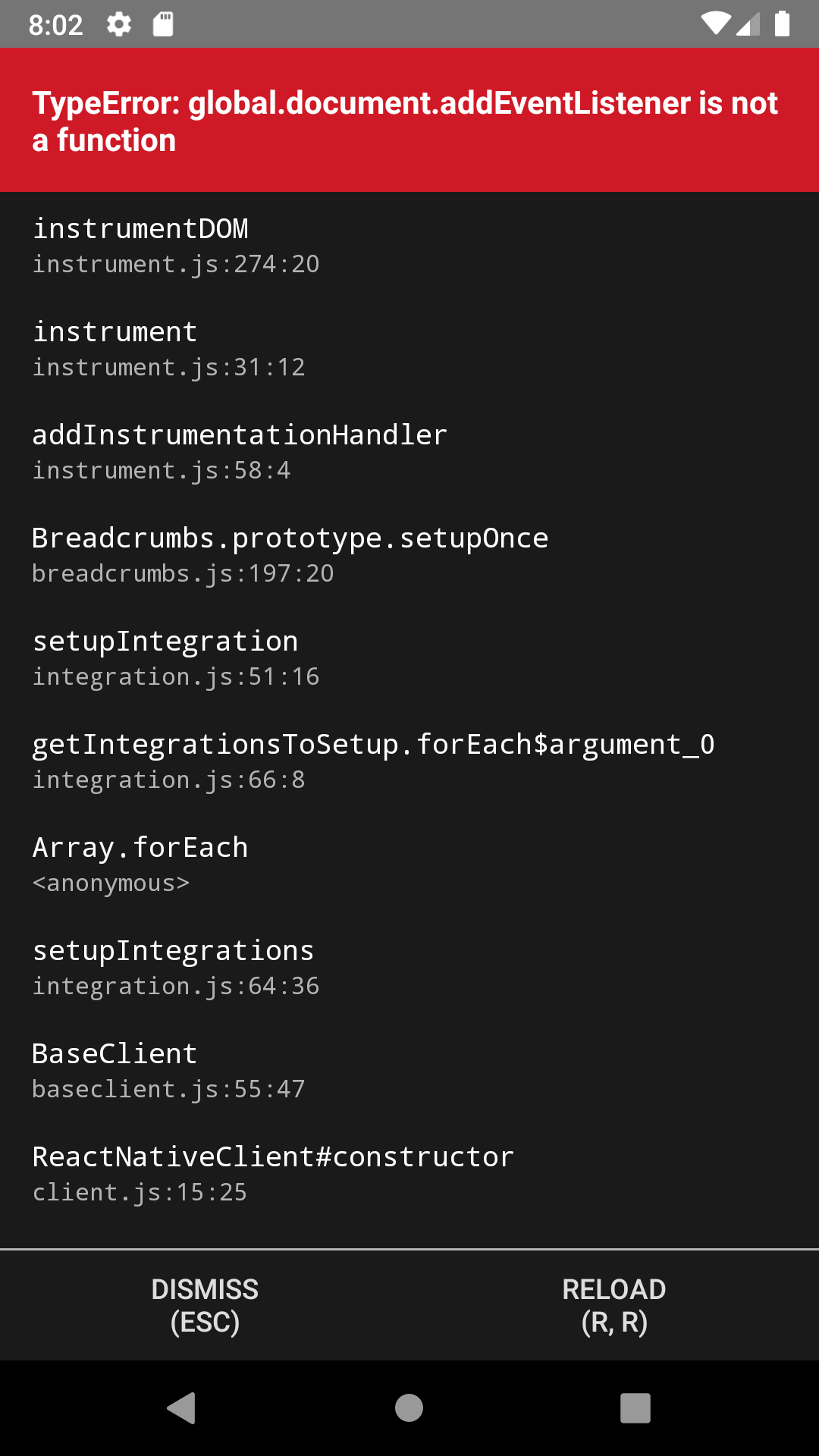 iOS crash on launching the app · Issue #785 · getsentry/sentry-react ...