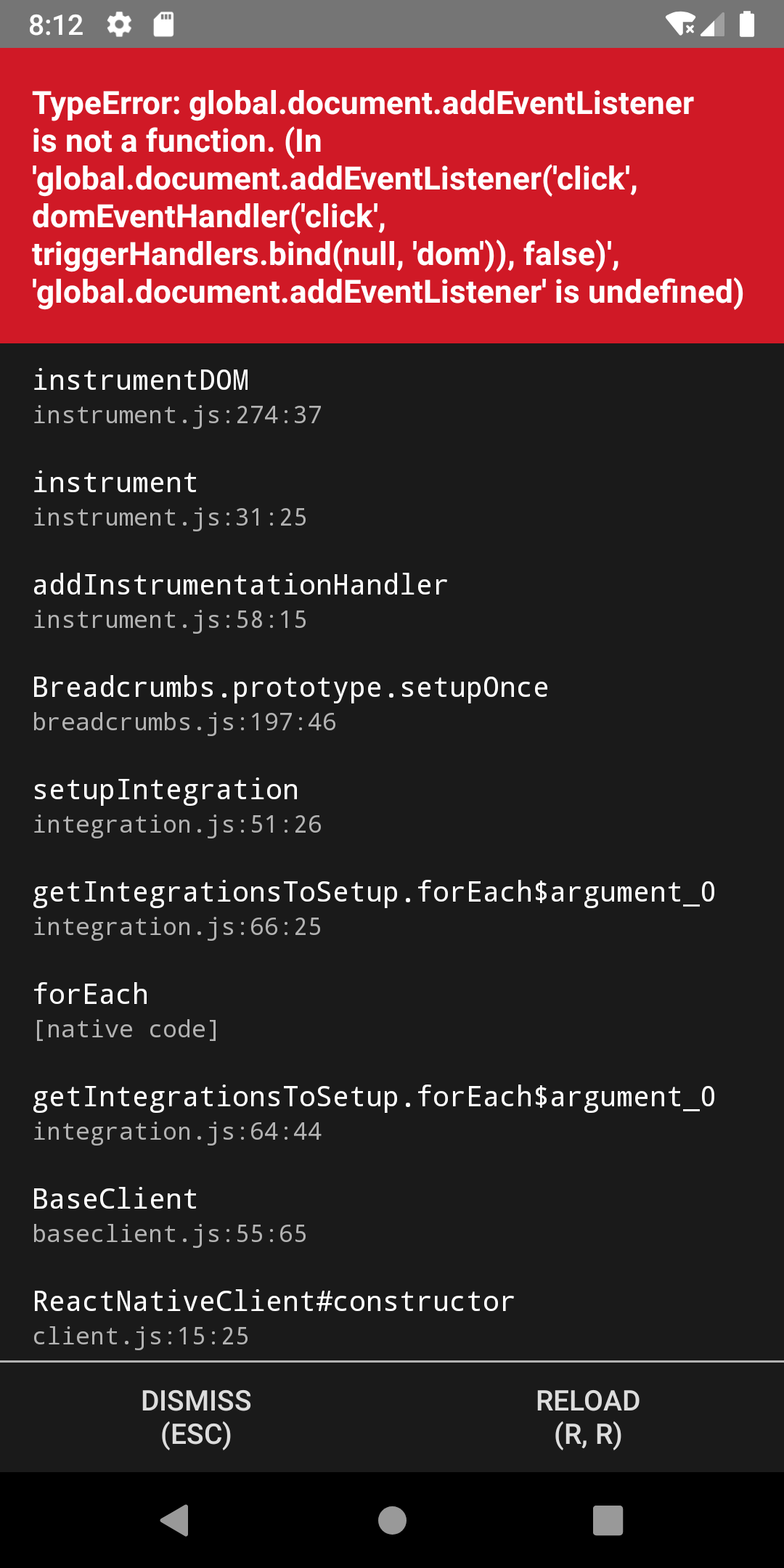 iOS crash on launching the app · Issue #785 · getsentry/sentry-react ...