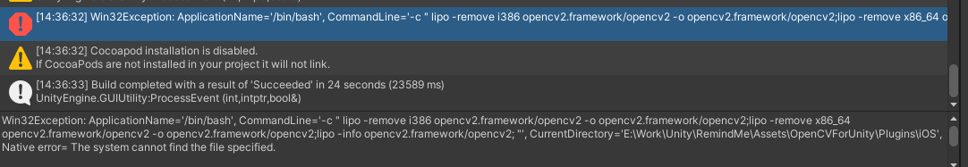 Code signing "opencv2.framework" failed · Issue #40 · EnoxSoftware/OpenCVForUnity · GitHub