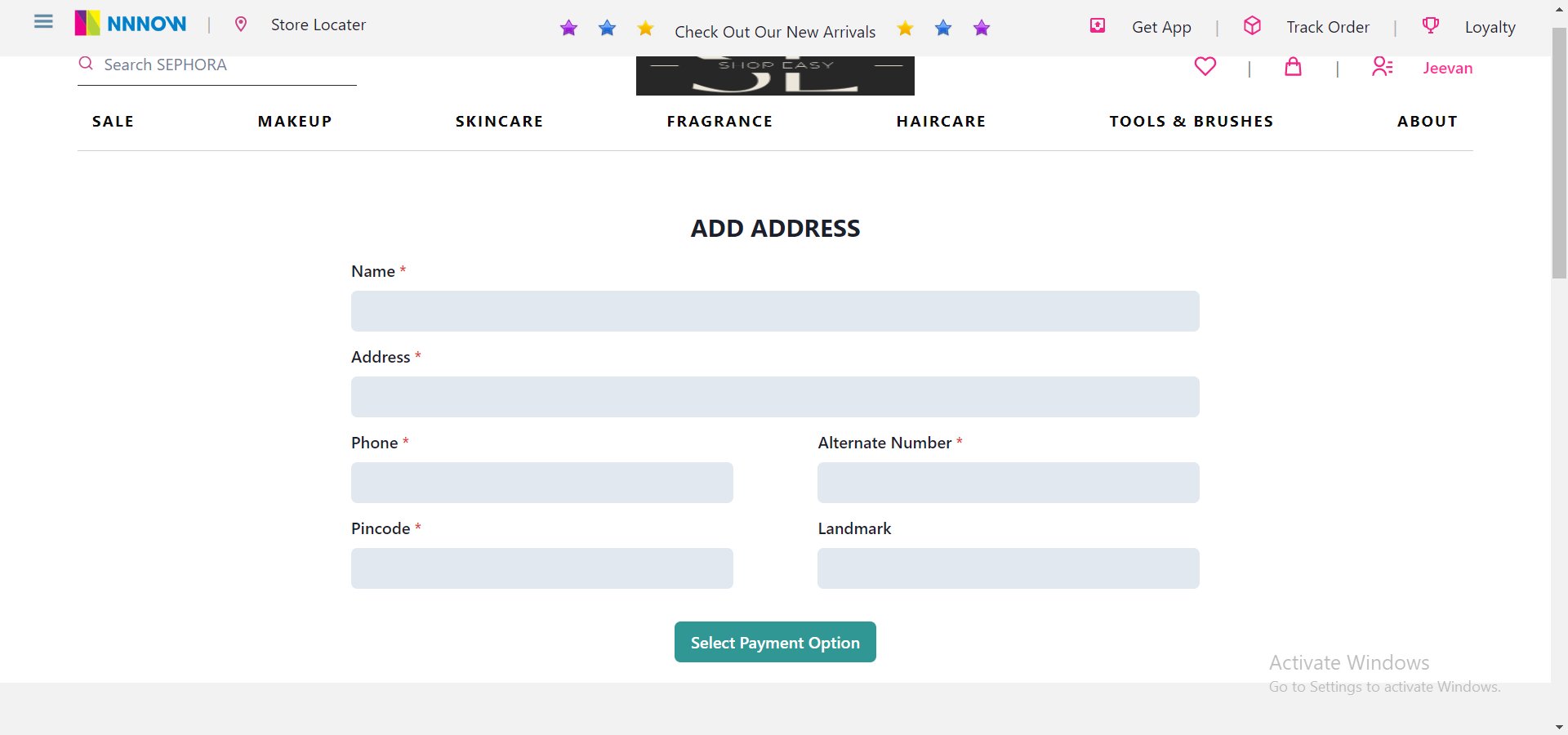 GitHub - JeevanJyotiChoudhury/Sephora_NNNOW-Clone: Our goal at Sephora online India(Sephora ...
