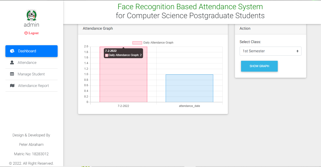 GitHub - gitpeters/Face-Recognition-Attendance-System