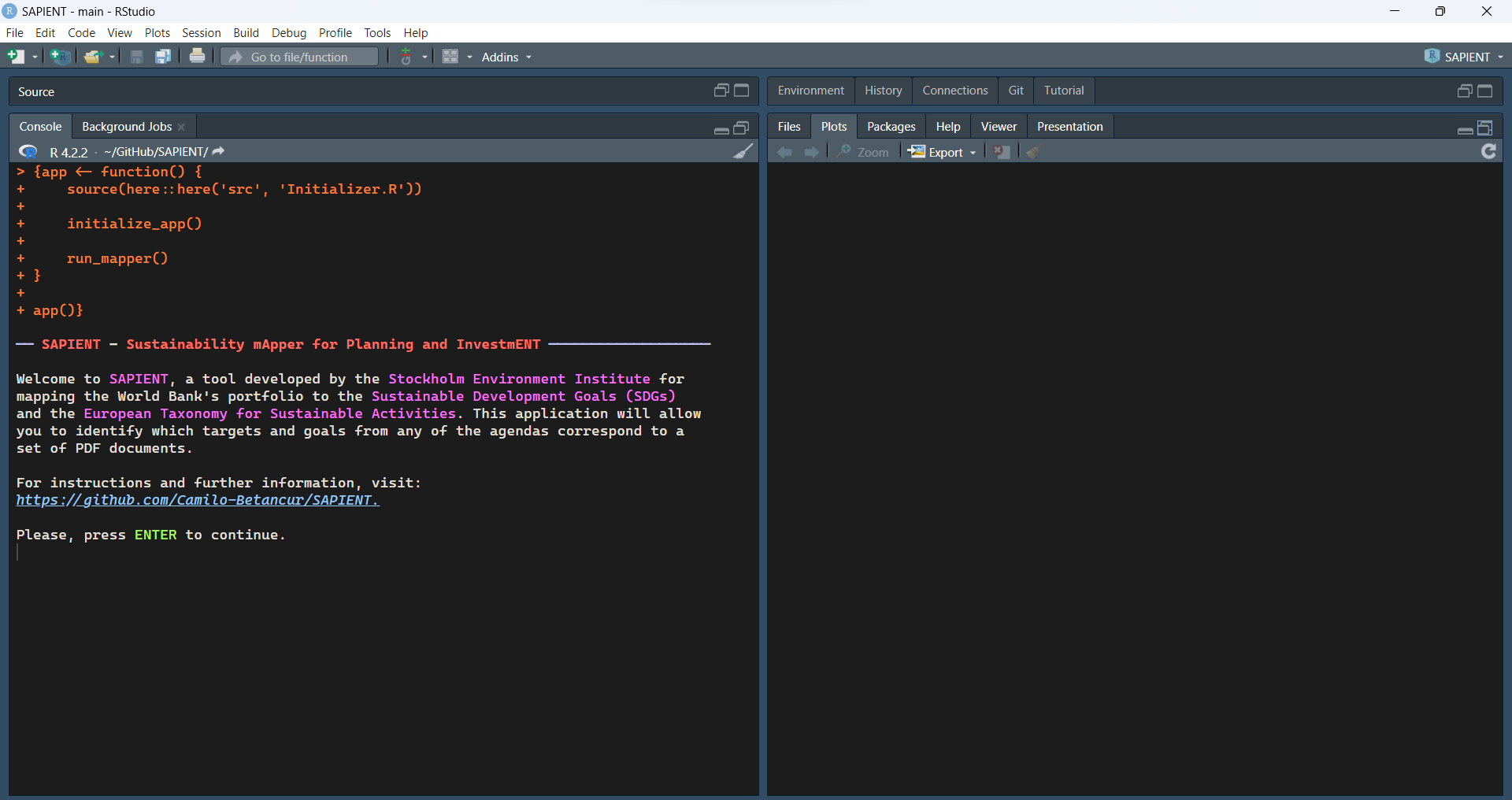 GitHub - SEI-LA-SDGs/SAPIENT: App for mapping projects to the SDGs and ...
