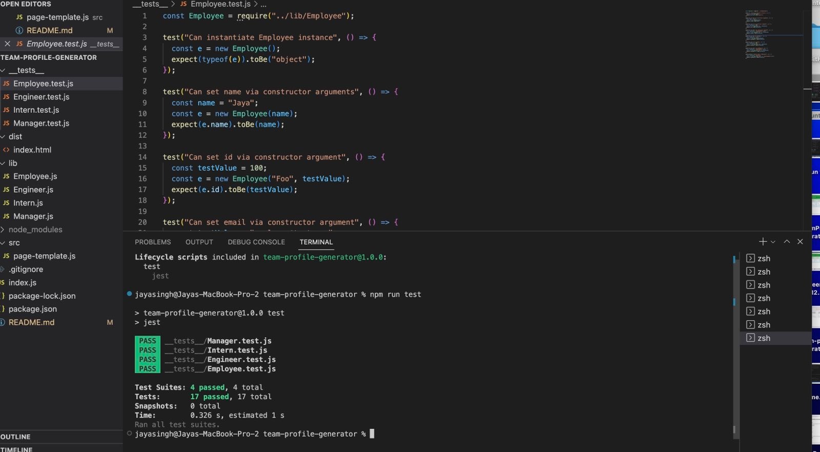 GitHub - jaya4ever/team-profile-generator: Team profile Generator