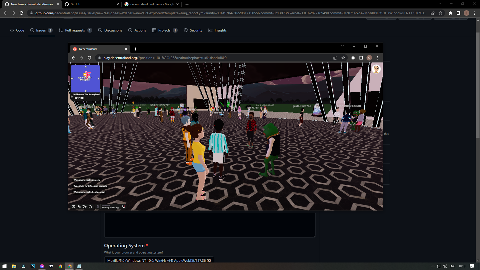 UI-TABLES NOT LOADING · Issue #504 · decentraland/issues · GitHub