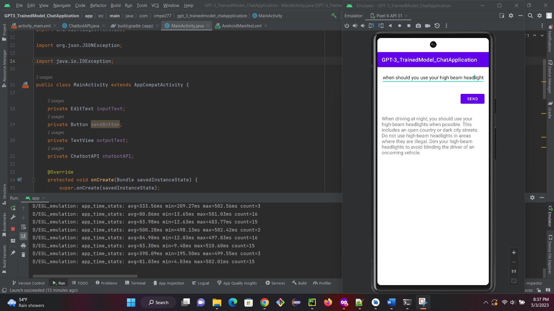 GitHub - darshcloud/Custom_ChatGPTModel_AndroidApplication: An Android ...