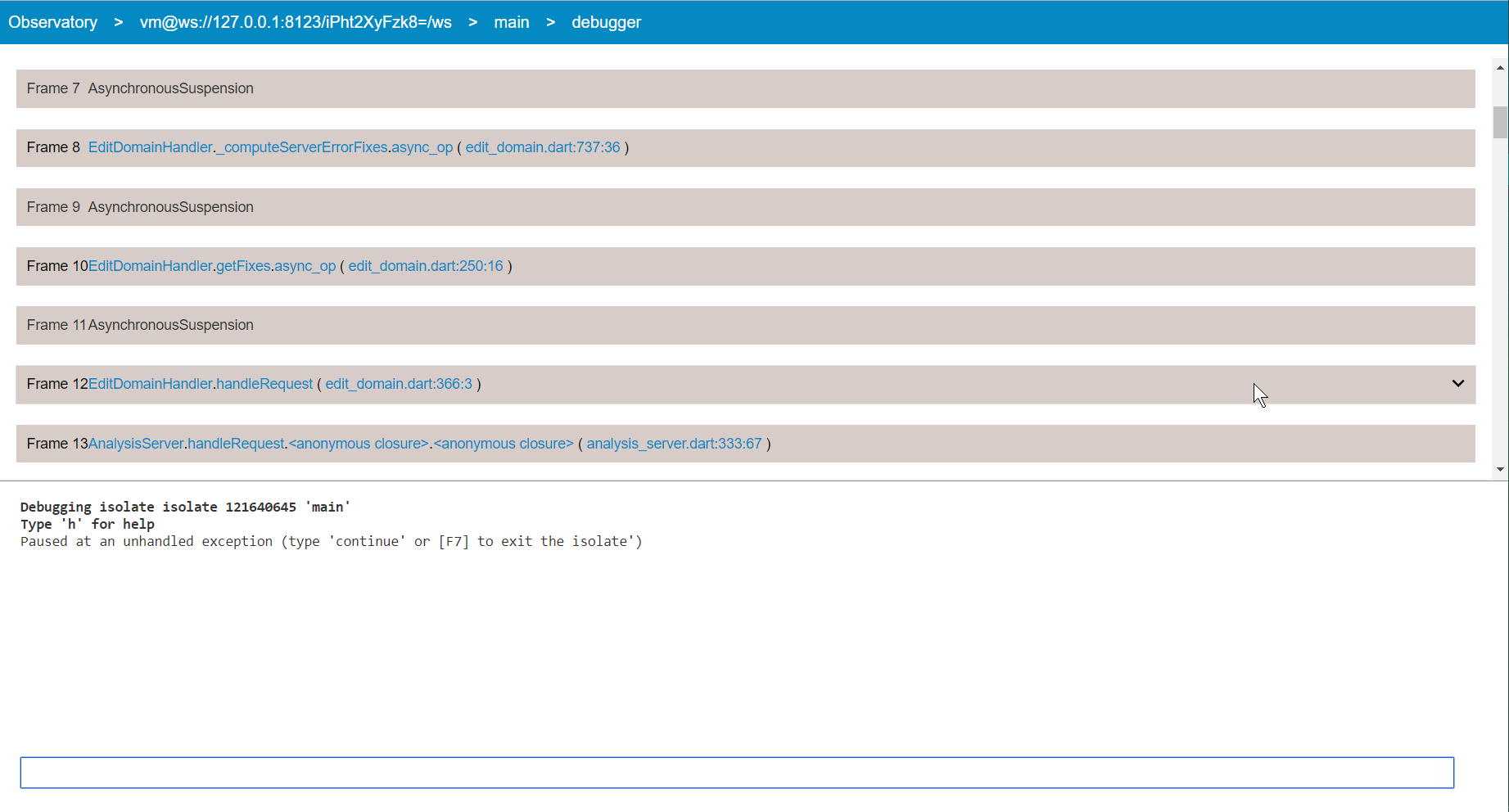 Analyzing is not stopping when a syntax error occurred · Issue #1692 · Dart-Code/Dart-Code · GitHub
