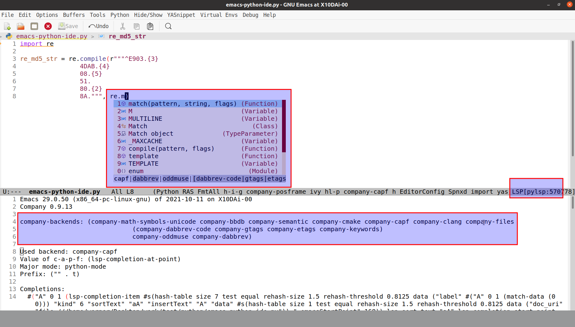 Limit The Completion To Just Those Variables Of The Appropriate Enum Types 
