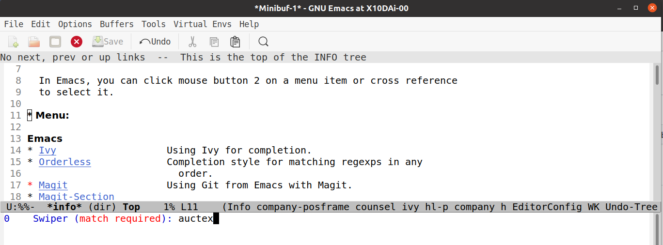 The auctex info node doesn't appear in the INFO tree. · Issue #899 ...