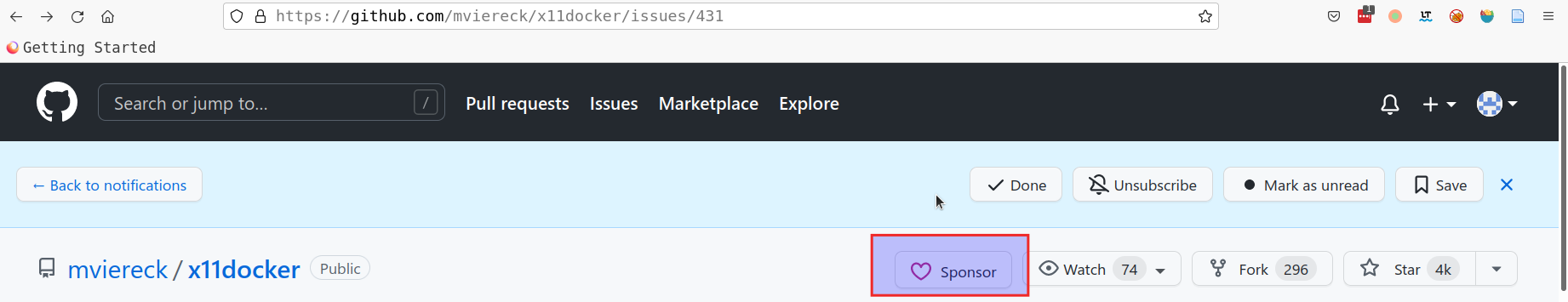 What is the purpose of the `FUNDING.yml` file? · Issue #431 · mviereck/x11docker · GitHub