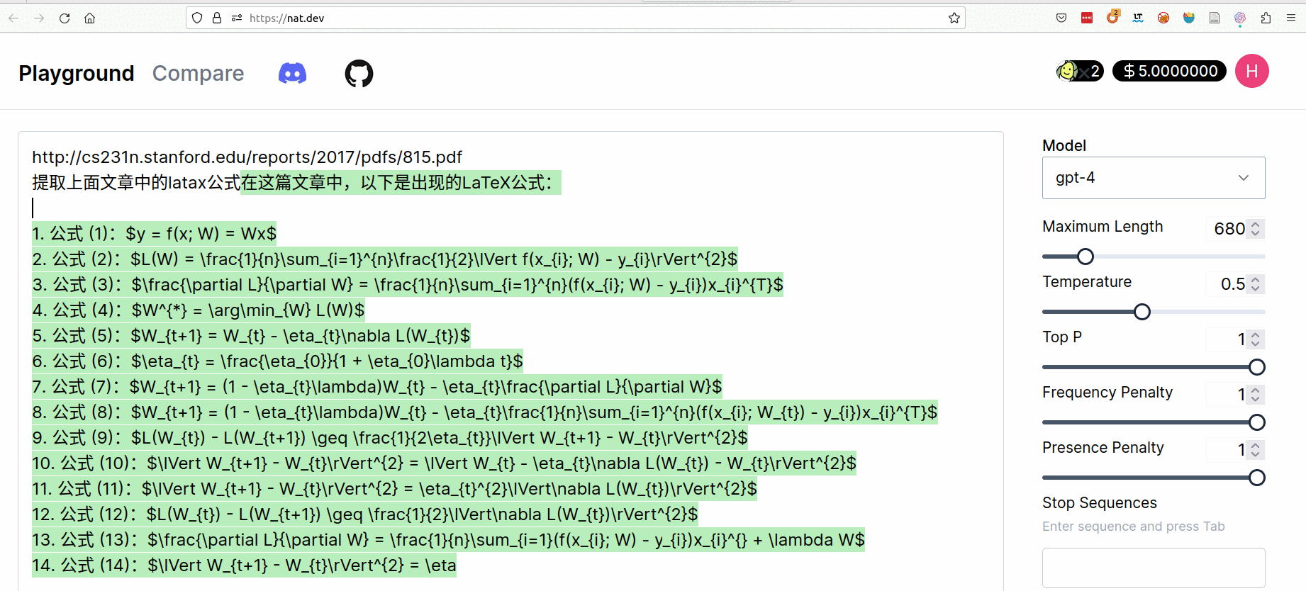 提取指定URL的文章中的latax公式。 · Issue #1266 · acheong08/ChatGPT · GitHub