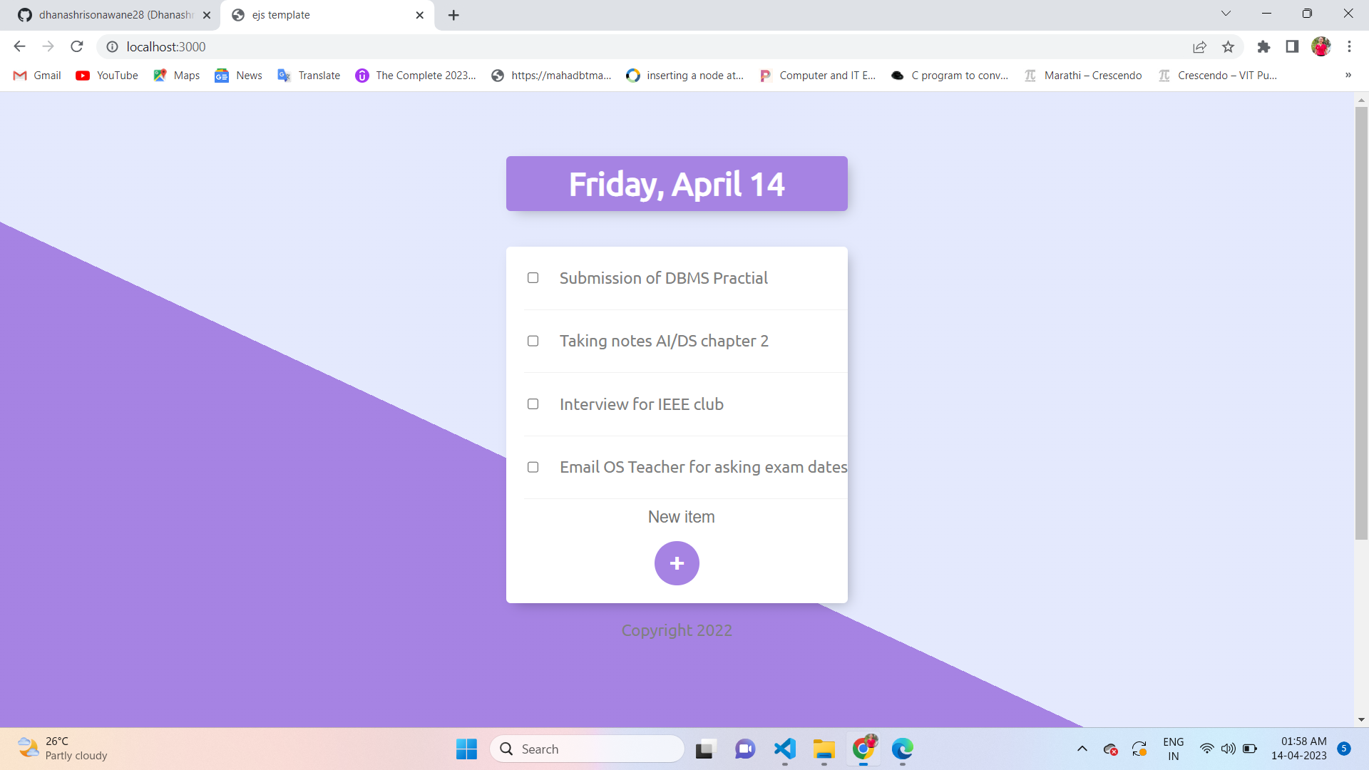 GitHub - dhanashrisonawane28/todo: Want to be updated with your tasks ...
