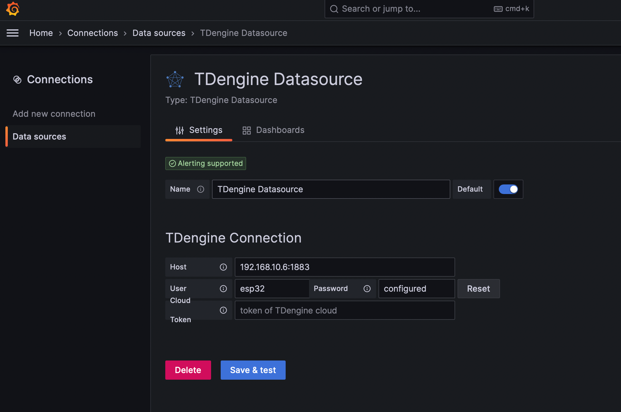 关于使用EMQX在Grafana部署TD可视化工作 · Issue #23425 · taosdata/TDengine · GitHub