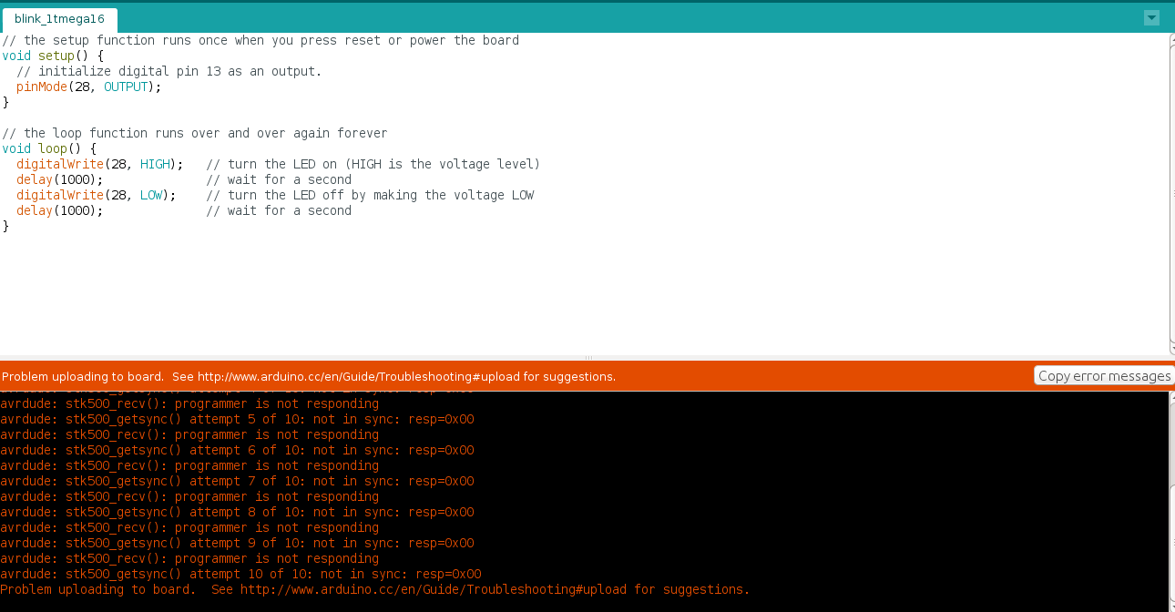 Not able to upload code to Atmega16 · Issue #115 · MCUdude/MightyCore ...