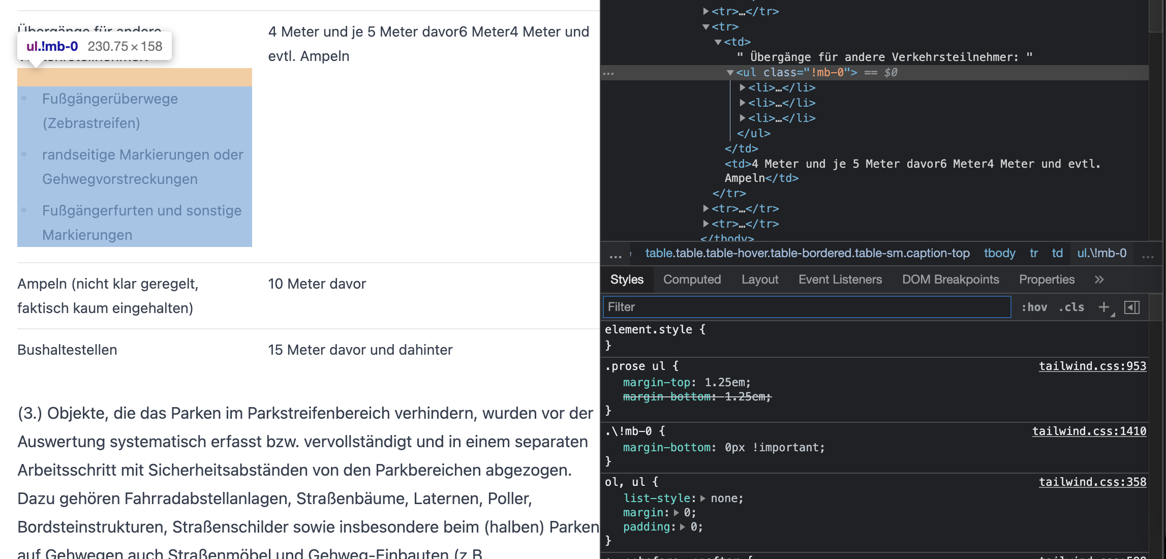 table > td > ul should not have a margin bottom · Issue #200 · tailwindlabs/tailwindcss ...