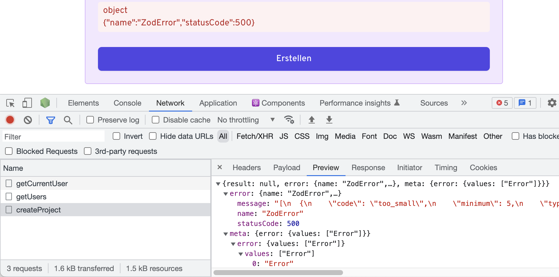 zod server side validation return `statusCode: 500` · Issue #4060 · blitz-js/blitz · GitHub