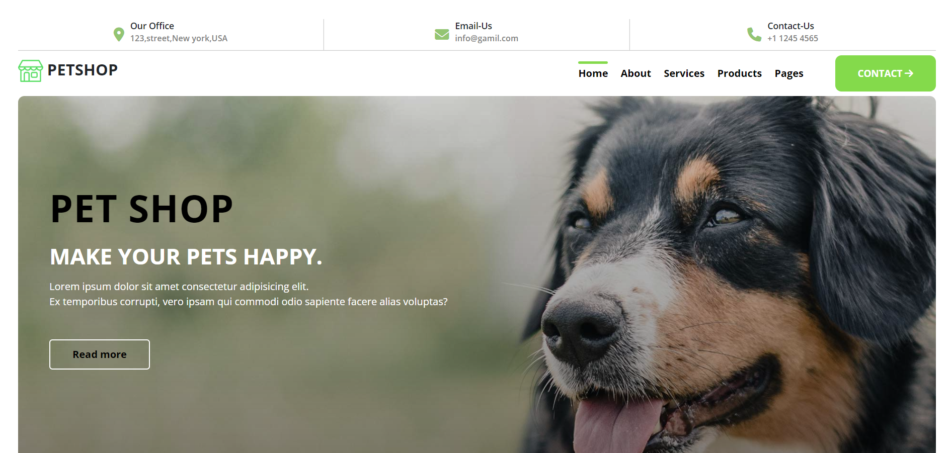 GitHub - tanveshpadyal2005/petshop-landingpage