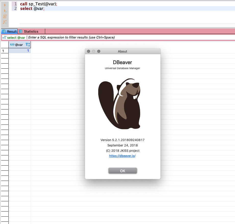 5.3.3 SQL Error [S1009] Parameter is not registered as an output parameter - MySQL stored ...