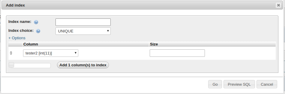 Edit index Column alignment issue · Issue #13513 · phpmyadmin/phpmyadmin · GitHub
