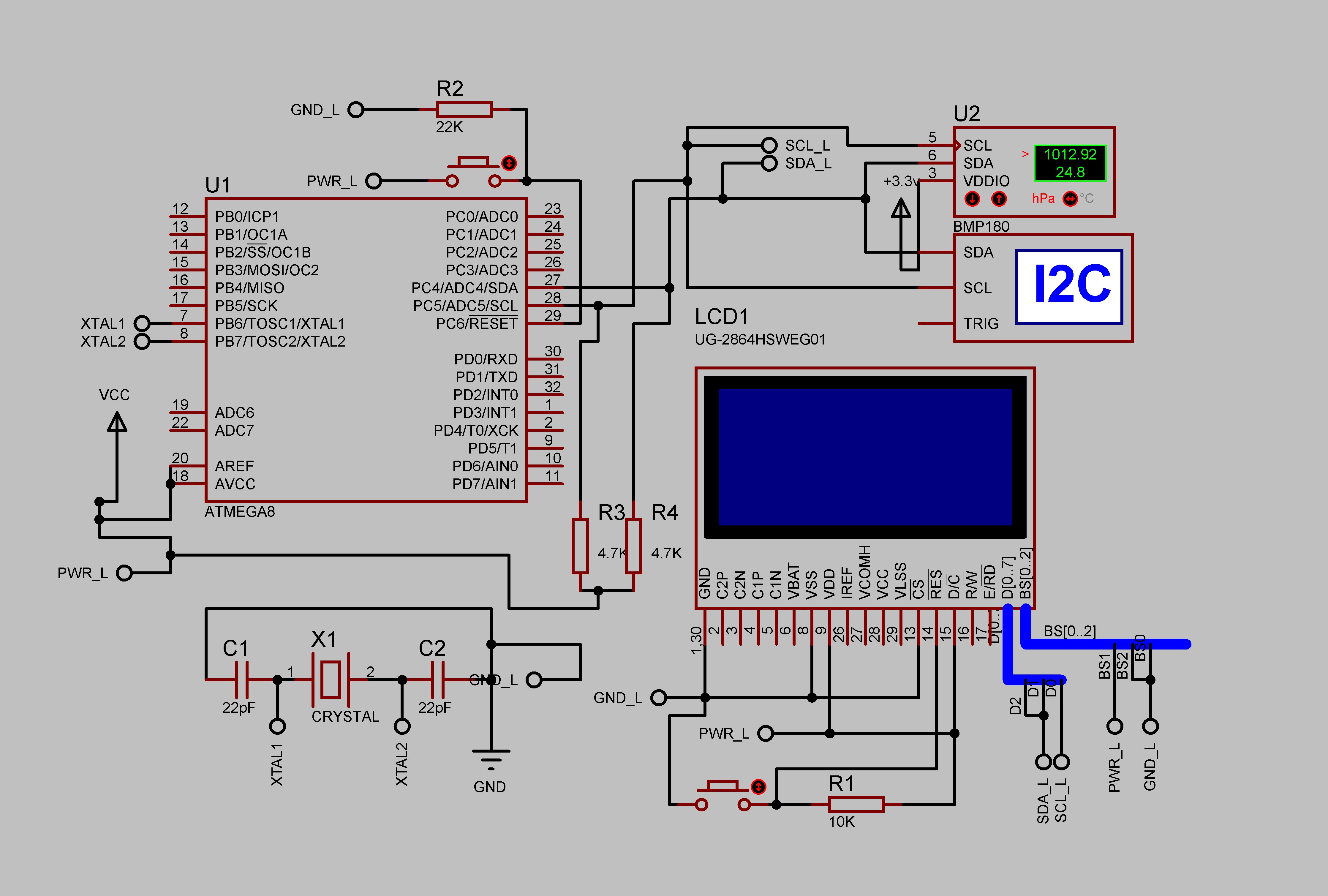 GitHub - navalkishor768/OLED_BMP180_I2C_Atmega8: Interfacing OLED + BMP180 using I2C with Atmega8