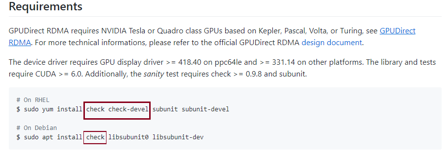 check.h · Issue #109 · NVIDIA/gdrcopy · GitHub
