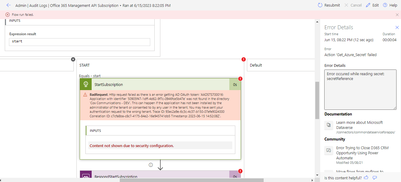 [CoE Starter Kit - COE new updates - help setting up new audit logs ...