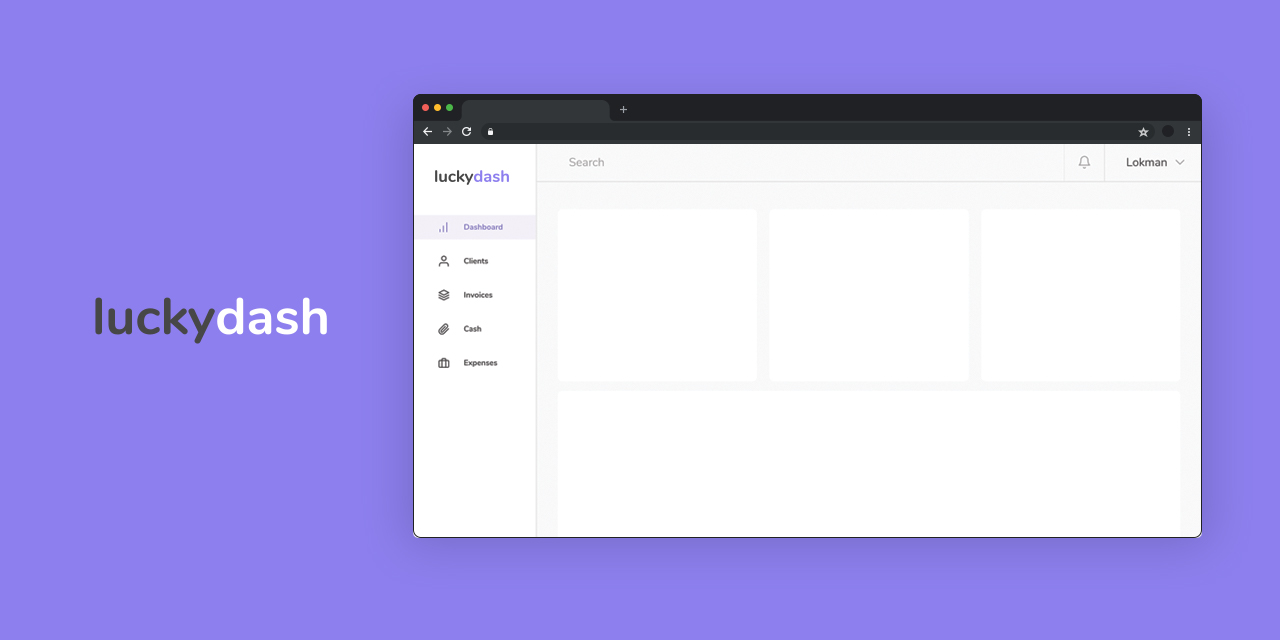 GitHub - lokmanm/luckydash: Simple css dashboard to use with every project