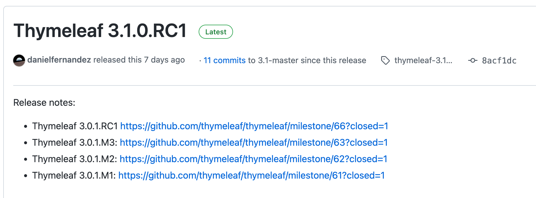 Typo in release notes of 3.1.0.RC1 · Issue #919 · thymeleaf/thymeleaf ...