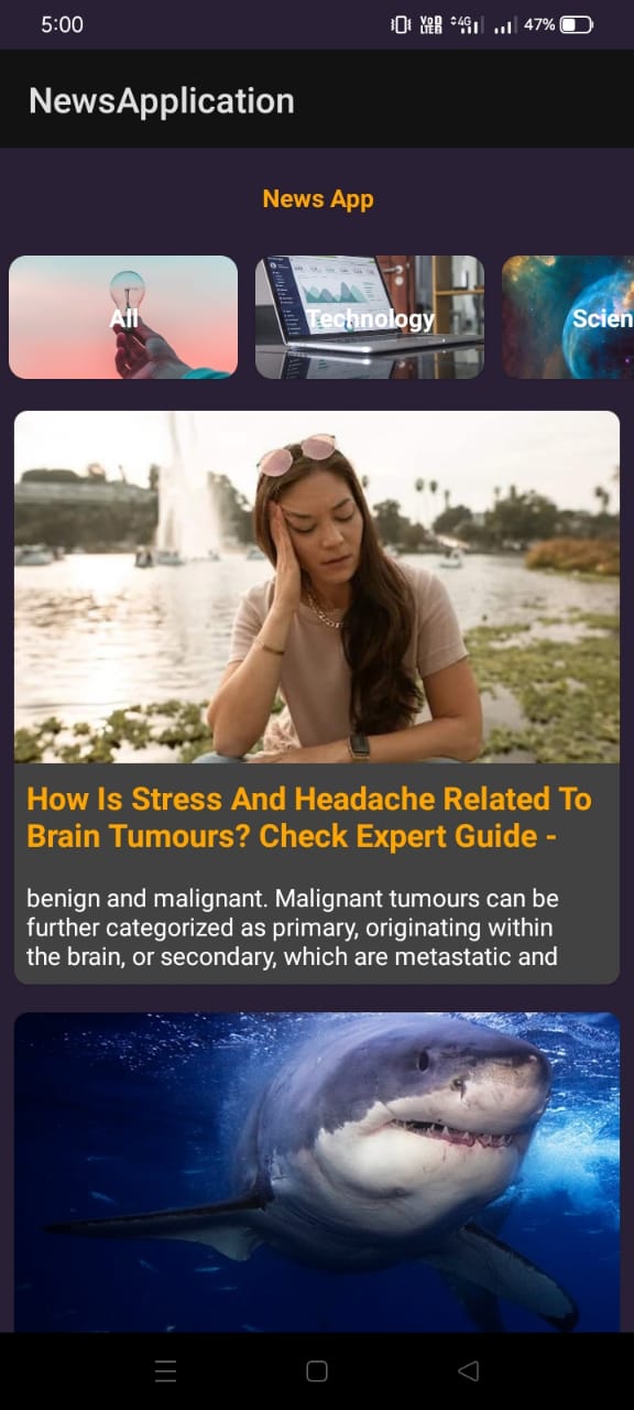 GitHub - testgithubtiwari/NewsApplication: This is an Android App which ...