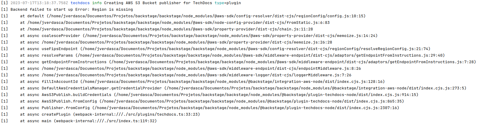 🐛 Bug Report: "Region" is missing in techdocs publisher type "awsS3" · Issue #18692 · backstage ...