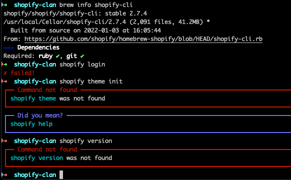 Missing commands as mentioned on Getting started for building shopify themes. · Issue #1888 ...