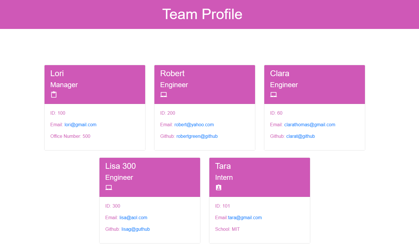 GitHub - melinamorales512/Team-Profile-Generator