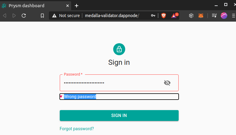 wrong password · Issue #2 · dappnode/DAppNodePackage-medalla-validator · GitHub