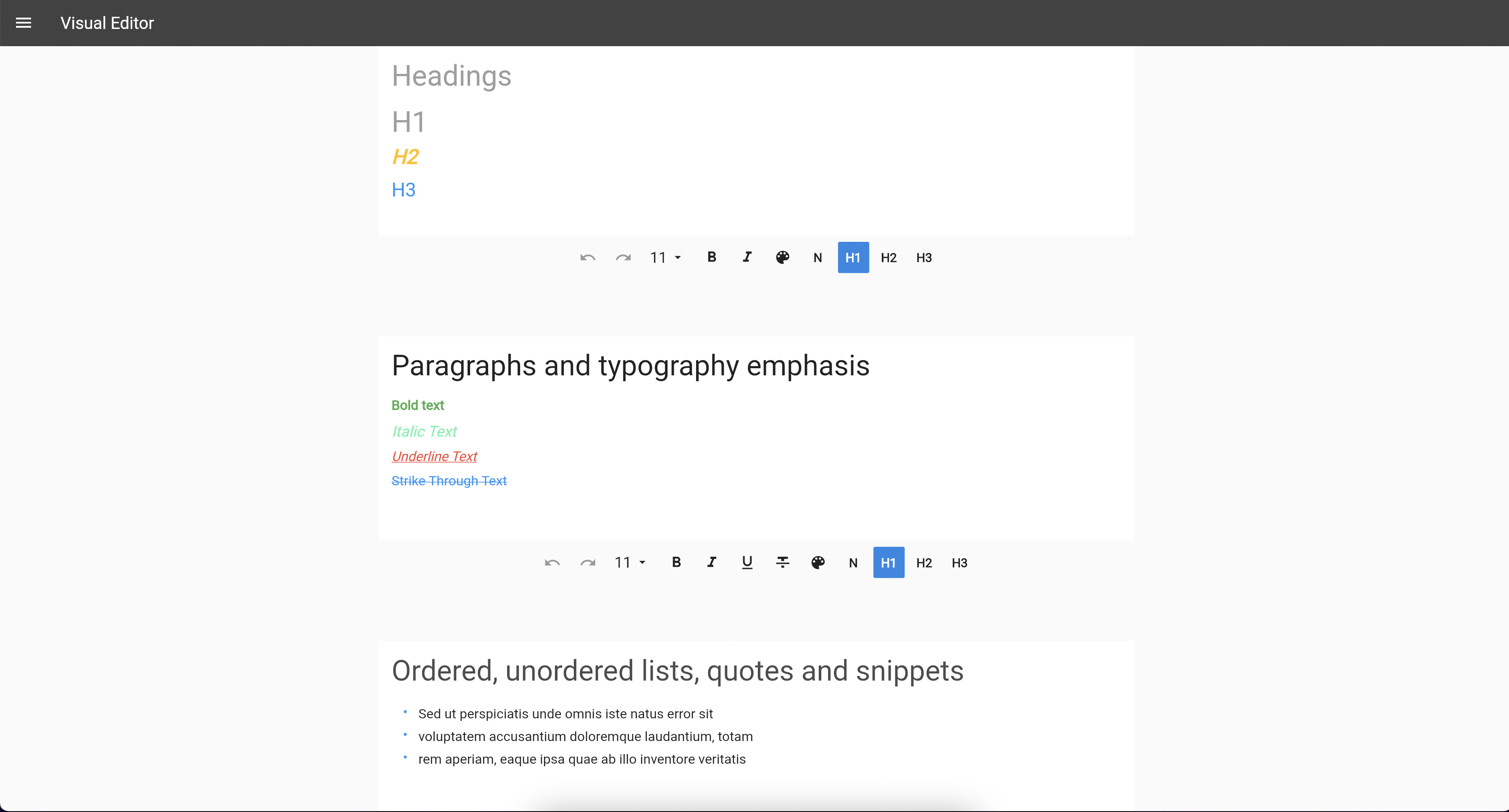 Controller - Setup custom styles demo page · Issue #95 · visual-space/visual-editor · GitHub