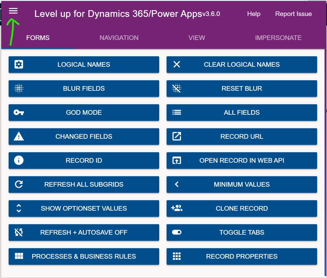add Button to enable Command Checker · Issue #228 · rajyraman/Levelup-for-Dynamics-CRM · GitHub