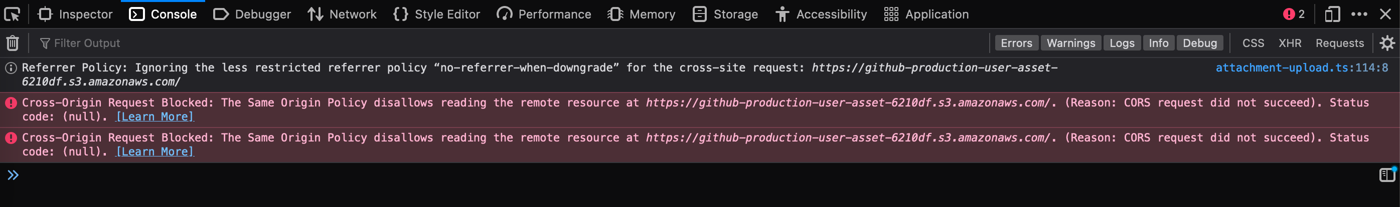 Exceptions for CORS issues · Issue #1557 · arkenfox/user.js · GitHub