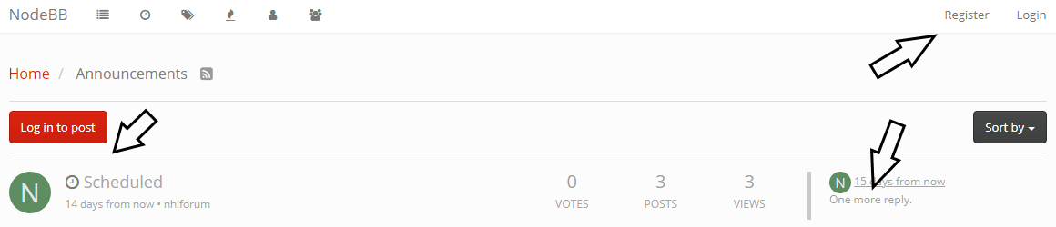 Scheduled topic reply unhides it · Issue #9475 · NodeBB/NodeBB · GitHub