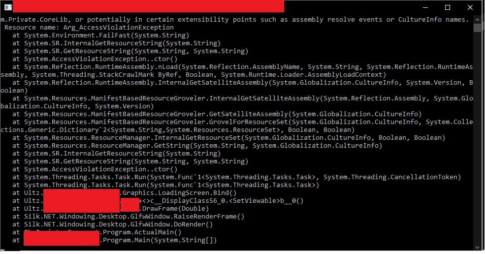 Taskrun Failing With Broken Exceptions And Internal Clr Errors · Issue