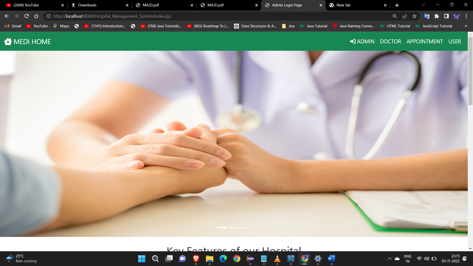 GitHub - yadavDilip7/Hospital-Management-System: This website is made ...