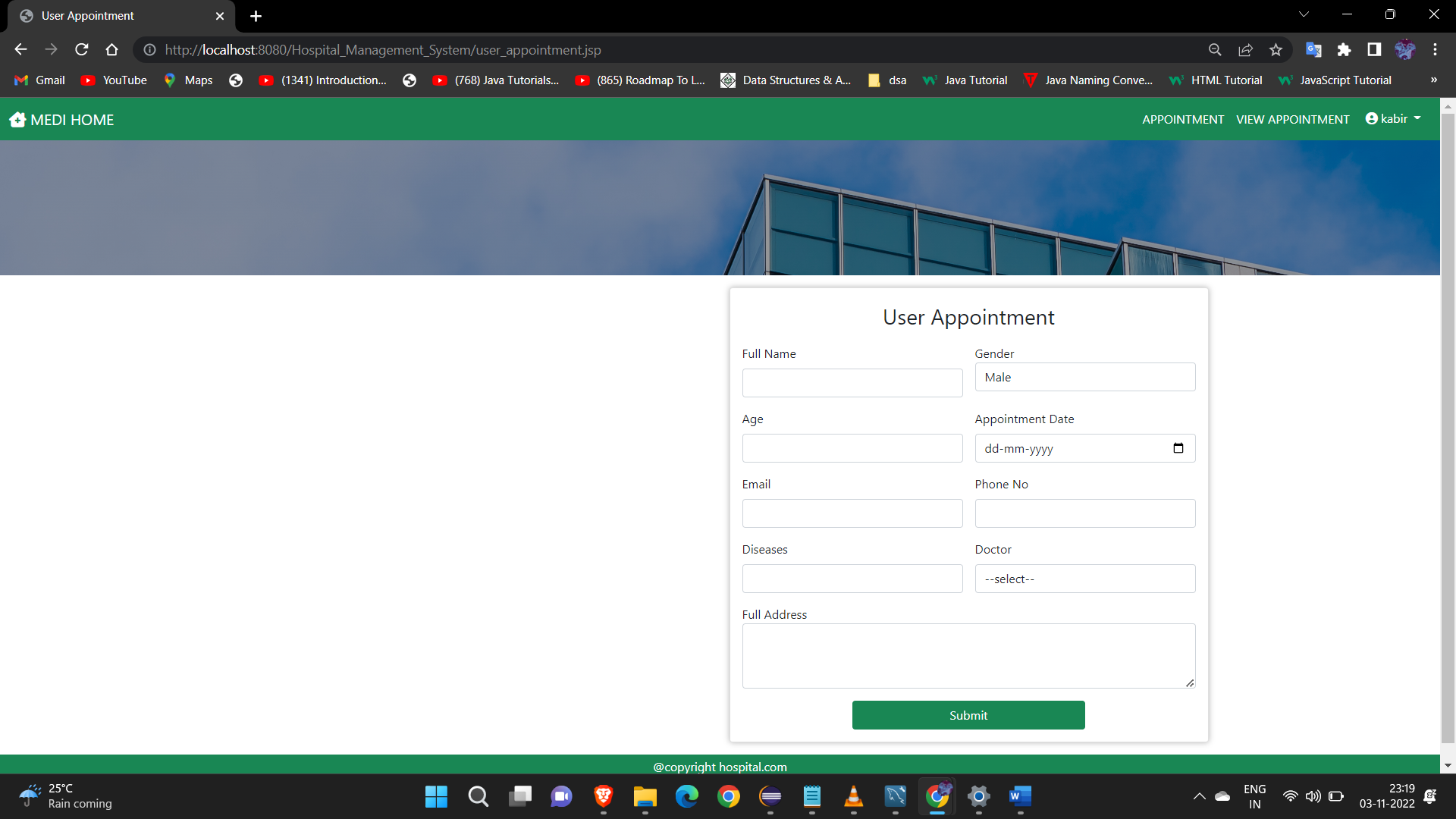 GitHub - yadavDilip7/Hospital-Management-System: This website is made ...