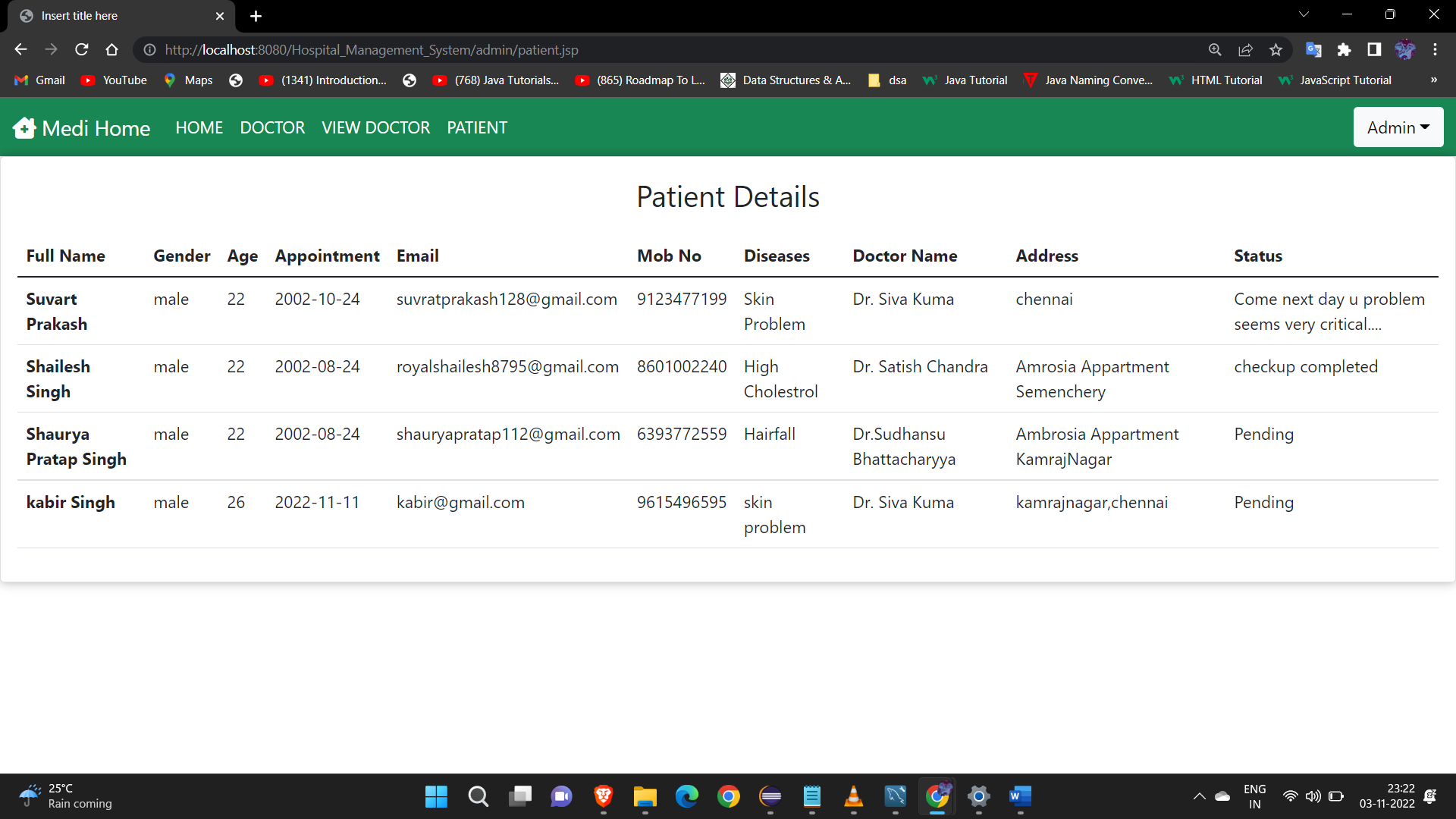 GitHub - yadavDilip7/Hospital-Management-System: This website is made ...