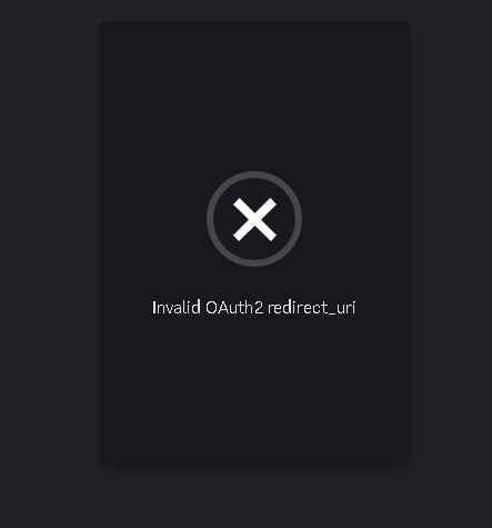 invalid Oauth2 redirect_uri · Issue #269 · saiteja-madha/discord-js-bot · GitHub