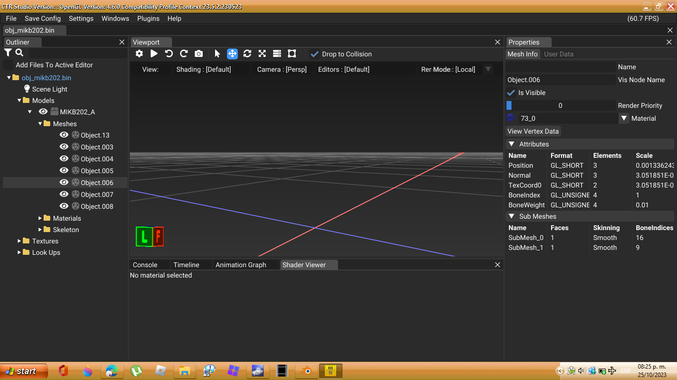 Invisible model when importing/ replacing · Issue #46 · MapStudioProject/CTR-Studio · GitHub