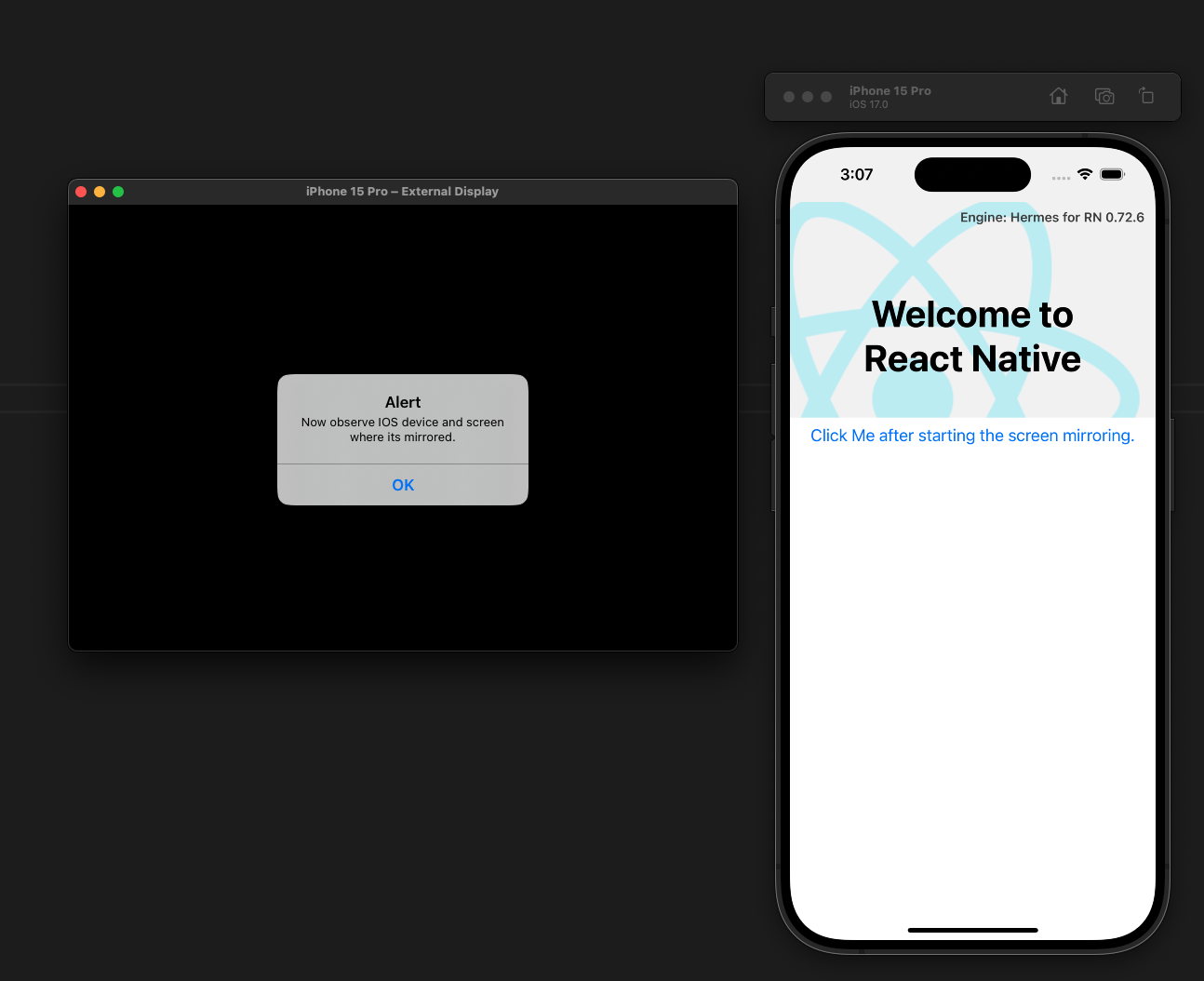 Screen mirroring (airplay) is broken · Issue #37848 · facebook/react-native · GitHub