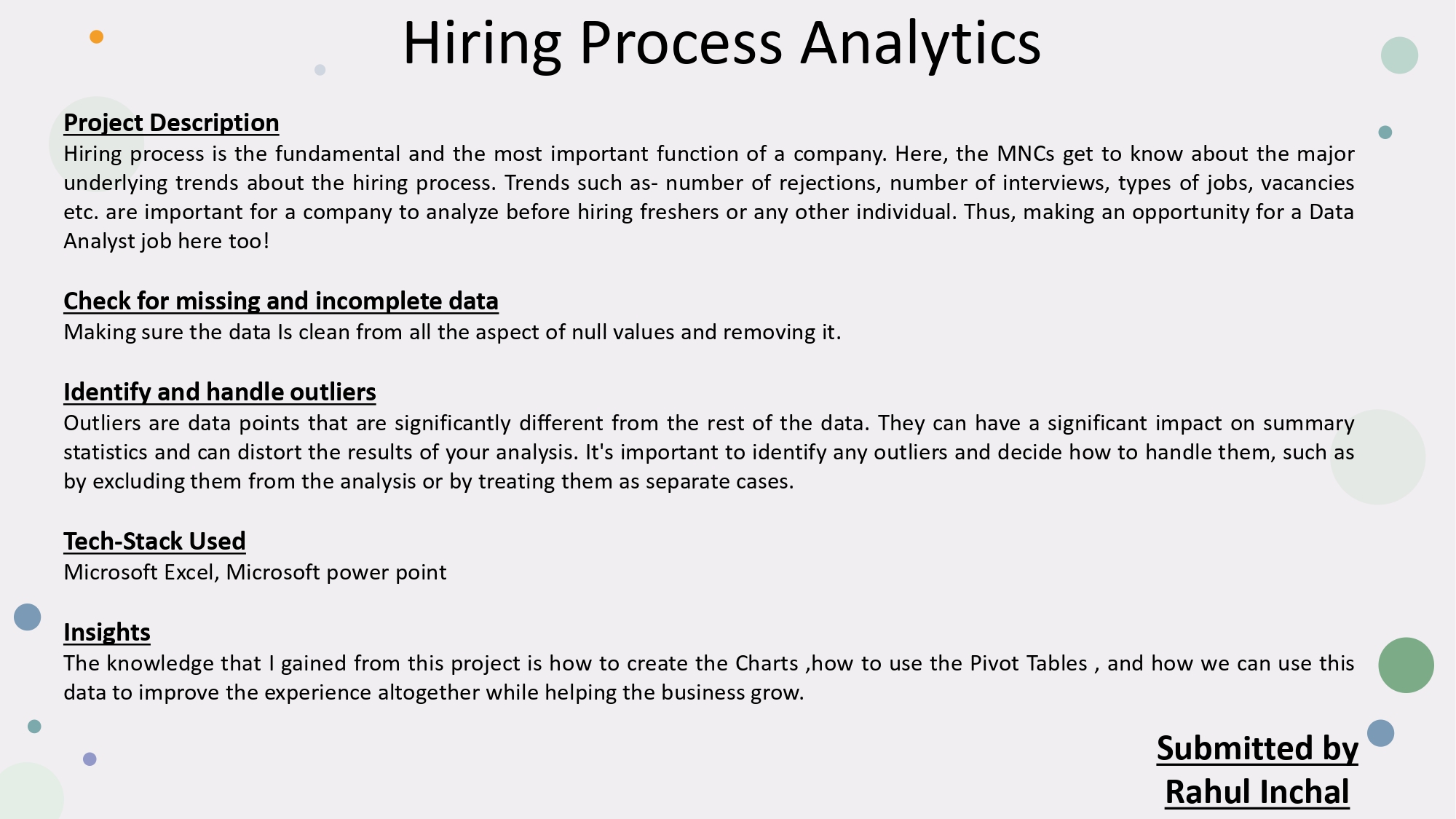 GitHub - rahulinchal/Hiring-Process-Analytics-using-Excel: Hiring ...
