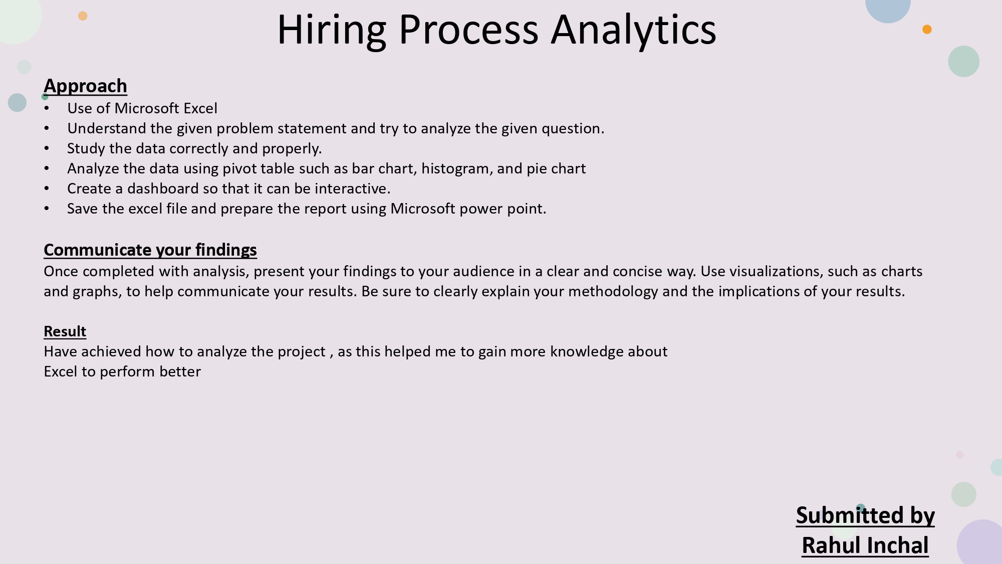 GitHub - rahulinchal/Hiring-Process-Analytics-using-Excel: Hiring ...