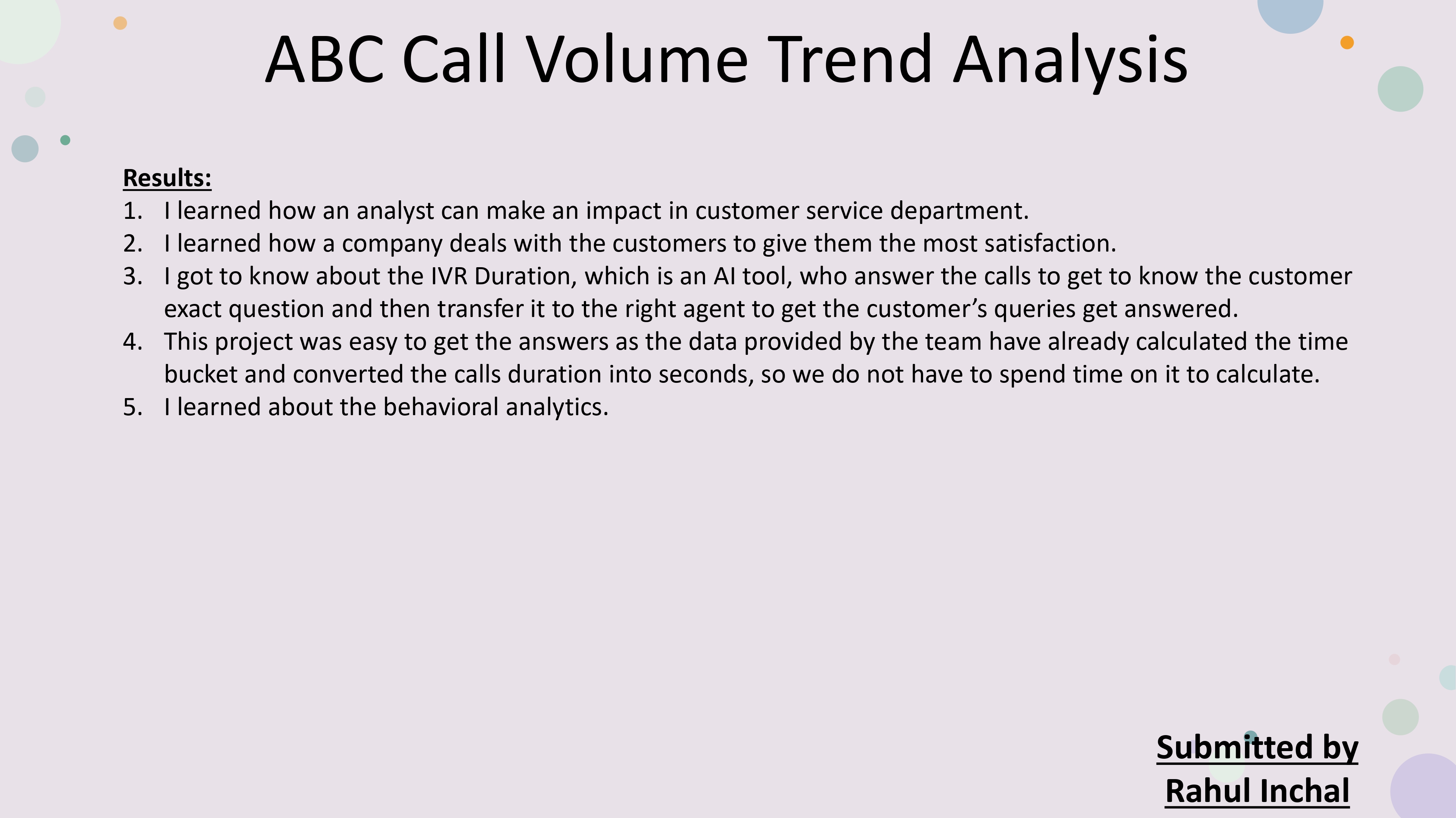 GitHub - rahulinchal/ABC-Call-Volume-Trend-analysis: Call Volume Trend ...